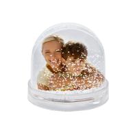 China DIY Custom Printing Plastic Sublimation Snow Globe With Aluminum Sheet Or Cardboard Blank Liquid Photo Frame for sale
