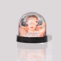 China DIY Custom Printing Plastic Sublimation Snow Globe With Aluminum Sheet Or Cardboard Blank Liquid Photo Frame for sale