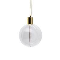 China Sublimation Christmas Tree Hanging Ball With LED Custom Printing Christmas Ornaments for sale
