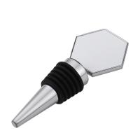 China Double Sided Sublimation Wine Bottle Stopper Custom Wine Stoppers For Heat Transfer for sale