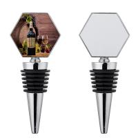 China Double Sided Sublimation Wine Bottle Stopper Custom Wine Stoppers For Heat Transfer for sale