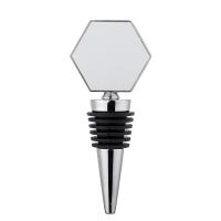 China Double Sided Sublimation Wine Bottle Stopper Custom Wine Stoppers For Heat Transfer for sale