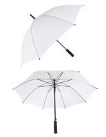 China Diy White Polyester Sublimation Umbrella Blanks Custom Printing Umbrellas With Logo for sale