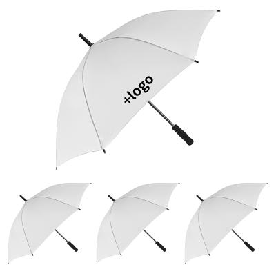 China Diy White Polyester Sublimation Umbrella Blanks Custom Printing Umbrellas With Logo for sale