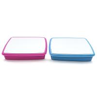 China Food Grade Blank Sublimation Lunch Box With 3 Compartments For Kids for sale