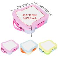 China Creative Microwave Safe Lunchbox Sublimation With Fork And Spoon For Children Food Grade Plastic Fruit Bento Box For Office Workers for sale
