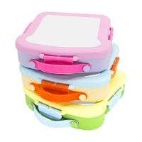China Creative Microwave Safe Lunchbox Sublimation With Fork And Spoon For Children Food Grade Plastic Fruit Bento Box For Office Workers for sale