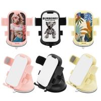 China Osculum Type Sublimation Phone Stand Blanks Vehicle-Mounted Sublimation Blank Mobile Bracket Phone Holder With Aluminum Sheet for sale