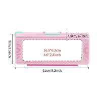 China Blank Sublimation Pencil Case Upgraded Trolley Case Shape Double-Layer Desktop Pencil Storage Box for sale