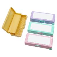 China Blank Sublimation Pencil Case Upgraded Trolley Case Shape Double-Layer Desktop Pencil Storage Box for sale