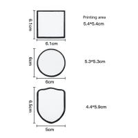 China Dye Sublimation Patches Iron On Patch Custom Printing Hat Shirts Ornaments White Self-Adhesive Tape Blank Patches for sale