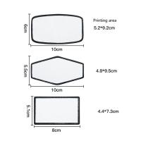 China Dye Sublimation Patches Iron On Patch Custom Printing Hat Shirts Ornaments White Self-Adhesive Tape Blank Patches for sale