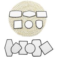 China Dye Sublimation Patches Iron On Patch Custom Printing Hat Shirts Ornaments White Self-Adhesive Tape Blank Patches for sale