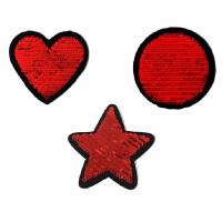 China Sublimation Sequin Patches Blanks Custom Sublimated Patches for sale