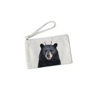 China Sublimation Canvas Wallet With Zipper Custom Blank Sublimation Coin Purse Wallet for sale