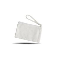 China Sublimation Canvas Wallet With Zipper Custom Blank Sublimation Coin Purse Wallet for sale