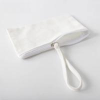 China Sublimation Canvas Wallet With Zipper Custom Blank Sublimation Coin Purse Wallet for sale