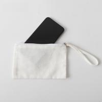 China Sublimation Canvas Wallet With Zipper Custom Blank Sublimation Coin Purse Wallet for sale