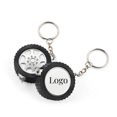 China DIY Logo Sublimation Blank Mini Tire Tape Measure For Promotional Events And Activities Practical Small Gift for sale
