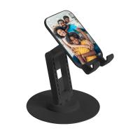 China Personalized 360° Rotating Portable Sublimation Phone Stand Blanks Printable Foldable Retractable Desktop Colorful Phone Holder Mobile Stand for sale