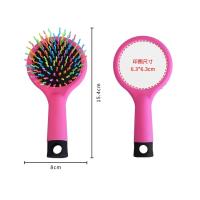 China Portable Colorful Sublimation Hair Brush Comb Blank For Custom Photo Printing for sale