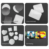 China Sublimation Crystal Glass Fridge Magnet Customized Glass Refrigerator Magnets Blanks for sale