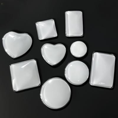 China Sublimation Crystal Glass Fridge Magnet Customized Glass Refrigerator Magnets Blanks for sale