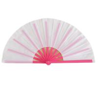 China 13 Inch Loud Noise Clacking Fans Sublimation Blanks Folded Polyester Hand Clack Fan for sale