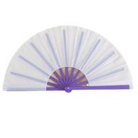 China 13 Inch Loud Noise Clacking Fans Sublimation Blanks Folded Polyester Hand Clack Fan for sale