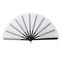 China 13 Inch Loud Noise Clacking Fans Sublimation Blanks Folded Polyester Hand Clack Fan for sale