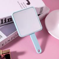 China Plastic Sublimation Hand Mirror With Hair Comb Custom Cosmetic Makeup Portable Pocket Mirror for sale