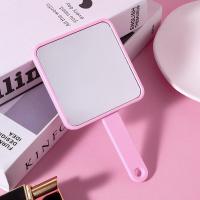 China Plastic Sublimation Hand Mirror With Hair Comb Custom Cosmetic Makeup Portable Pocket Mirror for sale