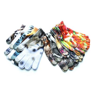China Personalized Blank Sublimation Touchscreen Winter Gloves DIY Printed Adult And Kids Warm Gloves for sale