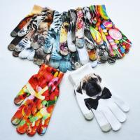 China Personalized Blank Sublimation Touchscreen Winter Gloves DIY Printed Adult And Kids Warm Gloves for sale