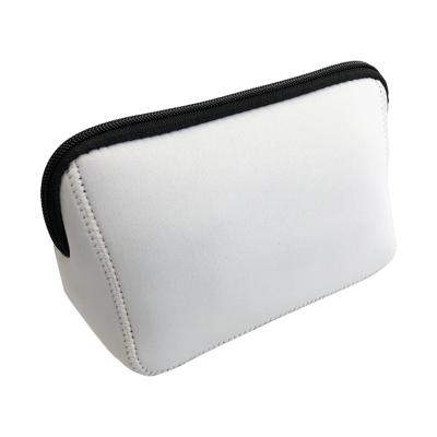 China Sublimation Neoprene Cosmetic Travel Bag Diy Photo Printing Sublimation Makeup Bag for sale