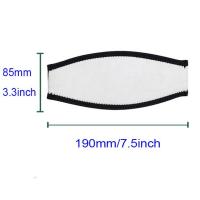 China Blank White Sublimation Soft Neoprene Diving Snorkeling Mask Strap Cover Double Sided Printing for sale