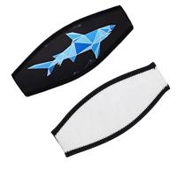 China Blank White Sublimation Soft Neoprene Diving Snorkeling Mask Strap Cover Double Sided Printing for sale