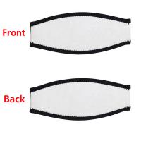 China Blank White Sublimation Soft Neoprene Diving Snorkeling Mask Strap Cover Double Sided Printing for sale
