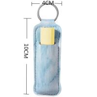 China Sublimatoin Lip Gloss Holder Keychain Diy Photo Printing Neoprene Chapstick Sleeve Lipstick Lip Balm Holder for sale