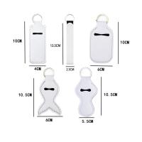 China Sublimatoin Lip Gloss Holder Keychain Diy Photo Printing Neoprene Chapstick Sleeve Lipstick Lip Balm Holder for sale