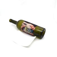 China Custom Blank Sublimation Wine Bottle Sticker For Decoration Sublimation Sticker For Gift Box Creative Gifts DIY Printing for sale