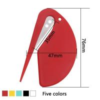 China Custom Logo Sublimation Mini Utility Knife Letter Opener Envelope Opener Paper Cutter Pet Hair Unknotting Knife for sale