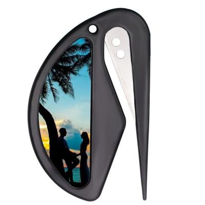 China Custom Logo Sublimation Mini Utility Knife Letter Opener Envelope Opener Paper Cutter Pet Hair Unknotting Knife for sale