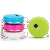China Personalized 150cm 60 Inch Blank Plastic Sublimation Keychain Tape Measure Portable Retractable Measuring Tape Accurate Markings For Home Office for sale