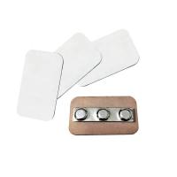 China Diy Photo Printing MDF Wooden Sublimation Name Badge Blanks Custom Magnetic Name Tags for sale