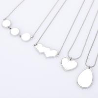 China Valentine'S Day Gift Blanks Double Heart Sublimation Necklace With Aluminum Sheet for sale