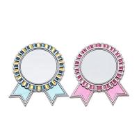 China Custom Sublimation Round Metal Brooches Women DIY Pin Badge for sale