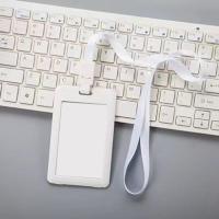 China Plastic Sublimation ID Card Holder Blanks Personalized Sublimation Lanyard Card Holder With Aluminum Sheet for sale