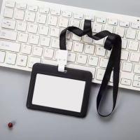 China Plastic Sublimation ID Card Holder Blanks Personalized Sublimation Lanyard Card Holder With Aluminum Sheet for sale