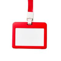 China Plastic Sublimation ID Card Holder Blanks Personalized Sublimation Lanyard Card Holder With Aluminum Sheet for sale